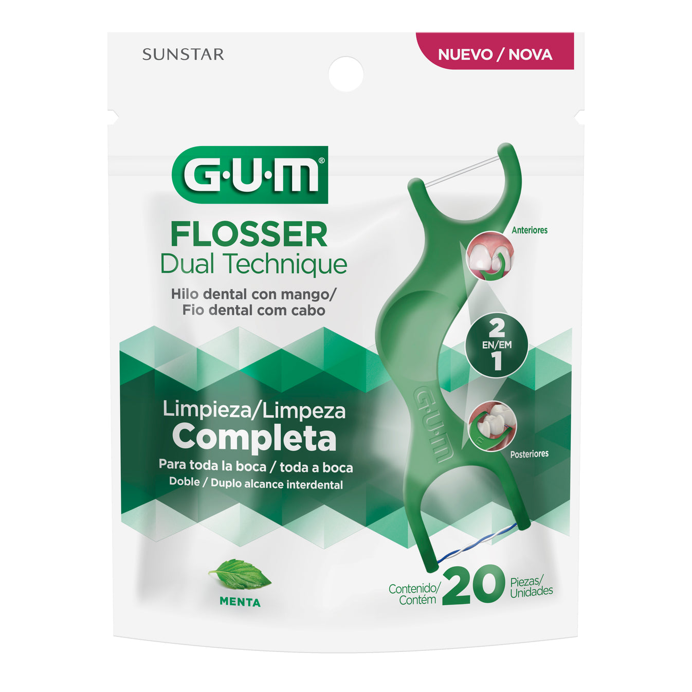 GUM FLOSSERS DUAL TECHNIQUE X 20 UND – Grupo ACSA